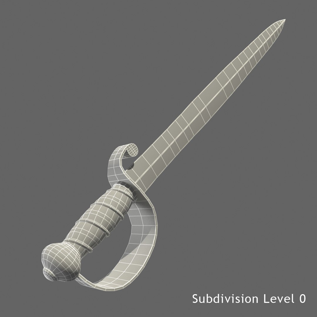 Cutlass Sword 3d Model
