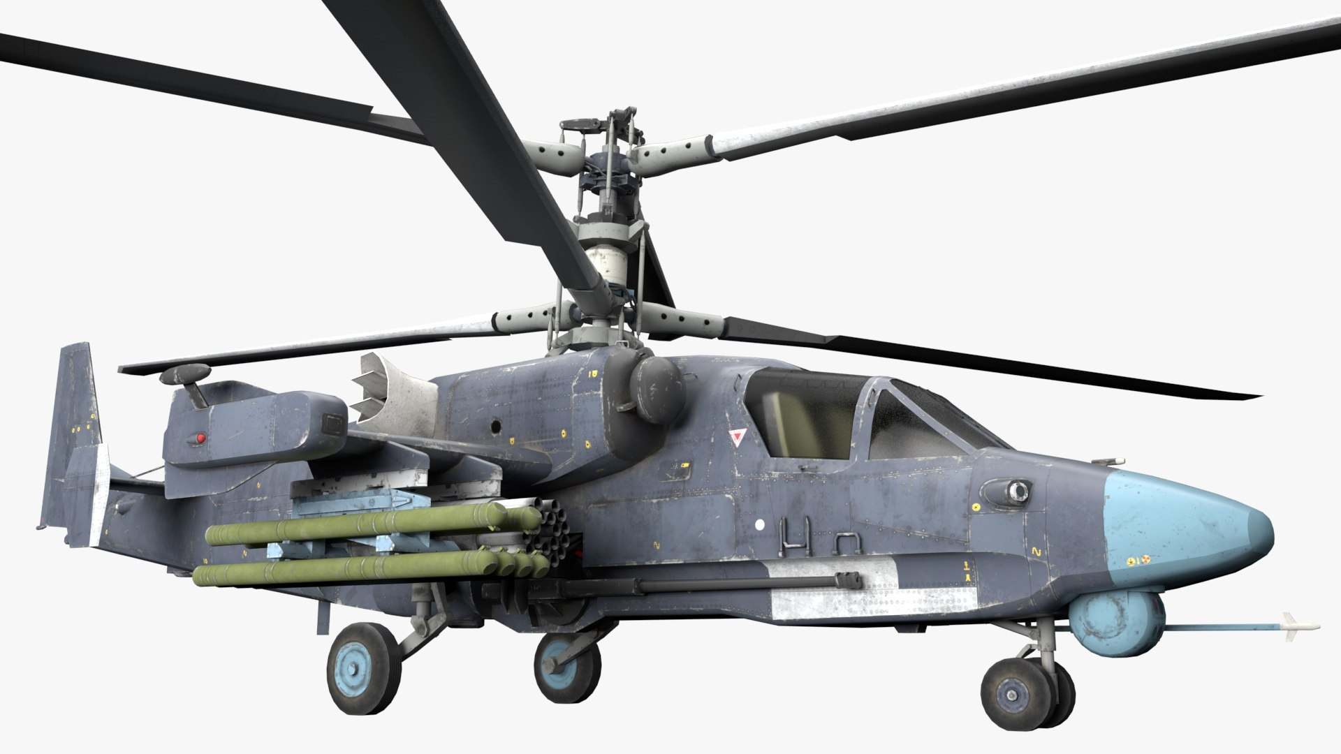 3D Model Attack Helicopter KA52 Black Shark Hokum - TurboSquid 1877410