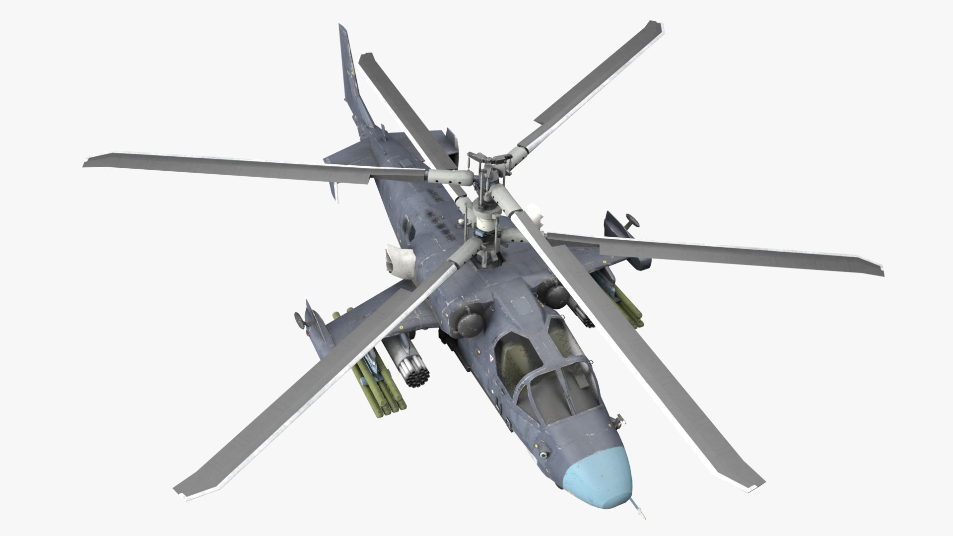 3D Model Attack Helicopter KA52 Black Shark Hokum - TurboSquid 1877410
