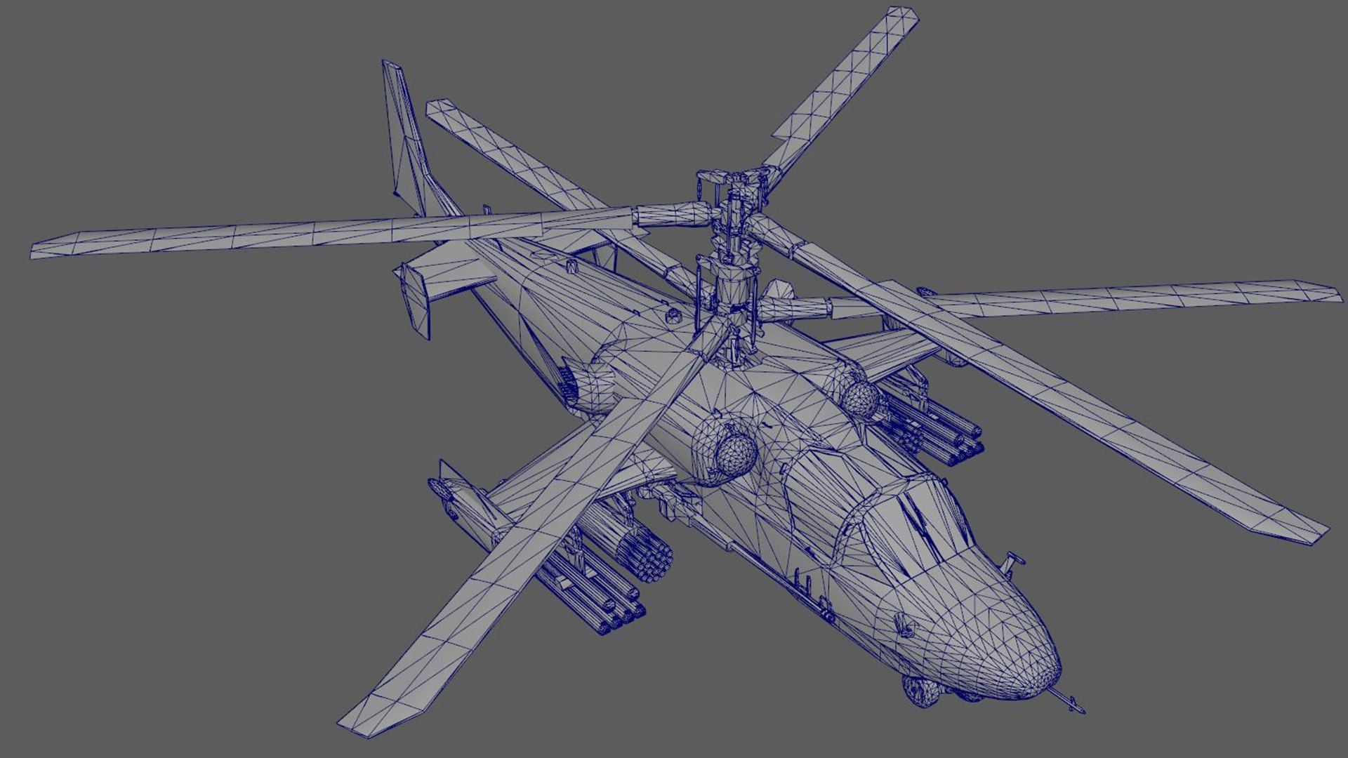 3D Model Attack Helicopter KA52 Black Shark Hokum - TurboSquid 1877410