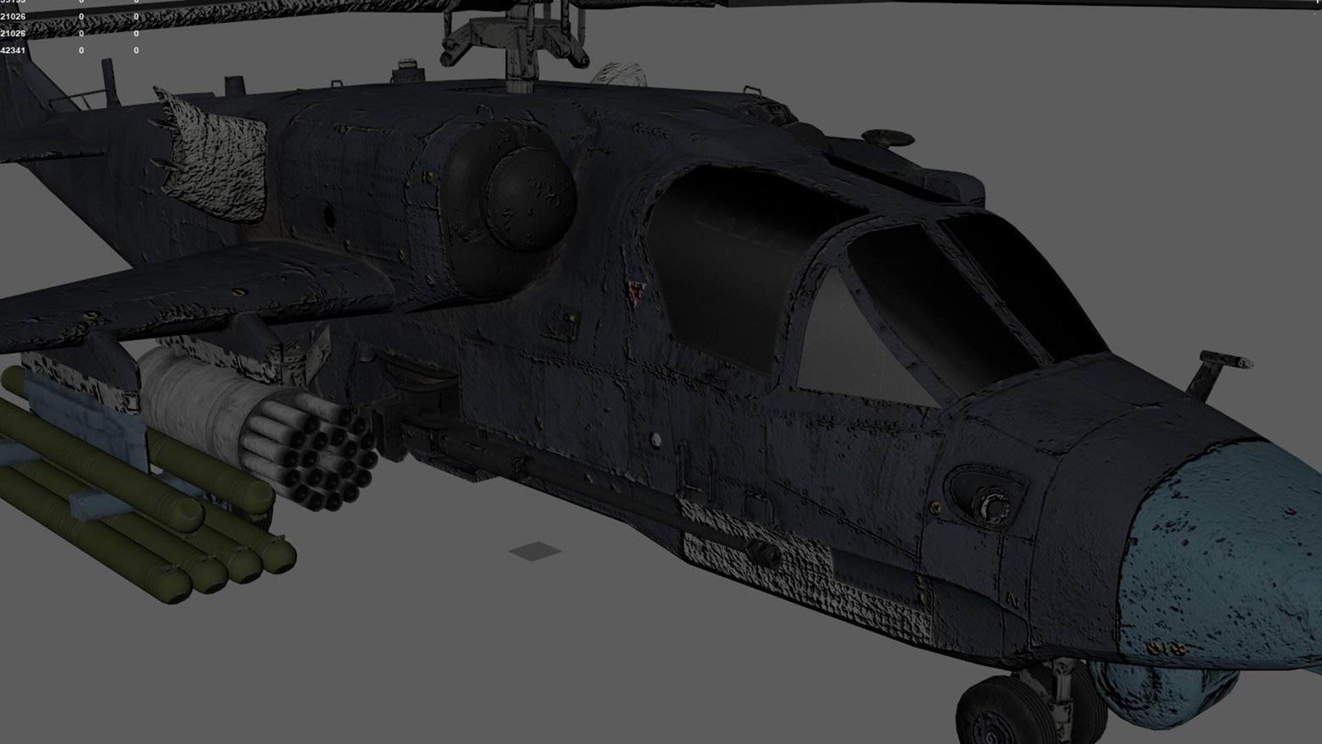 3D Model Attack Helicopter KA52 Black Shark Hokum - TurboSquid 1877410