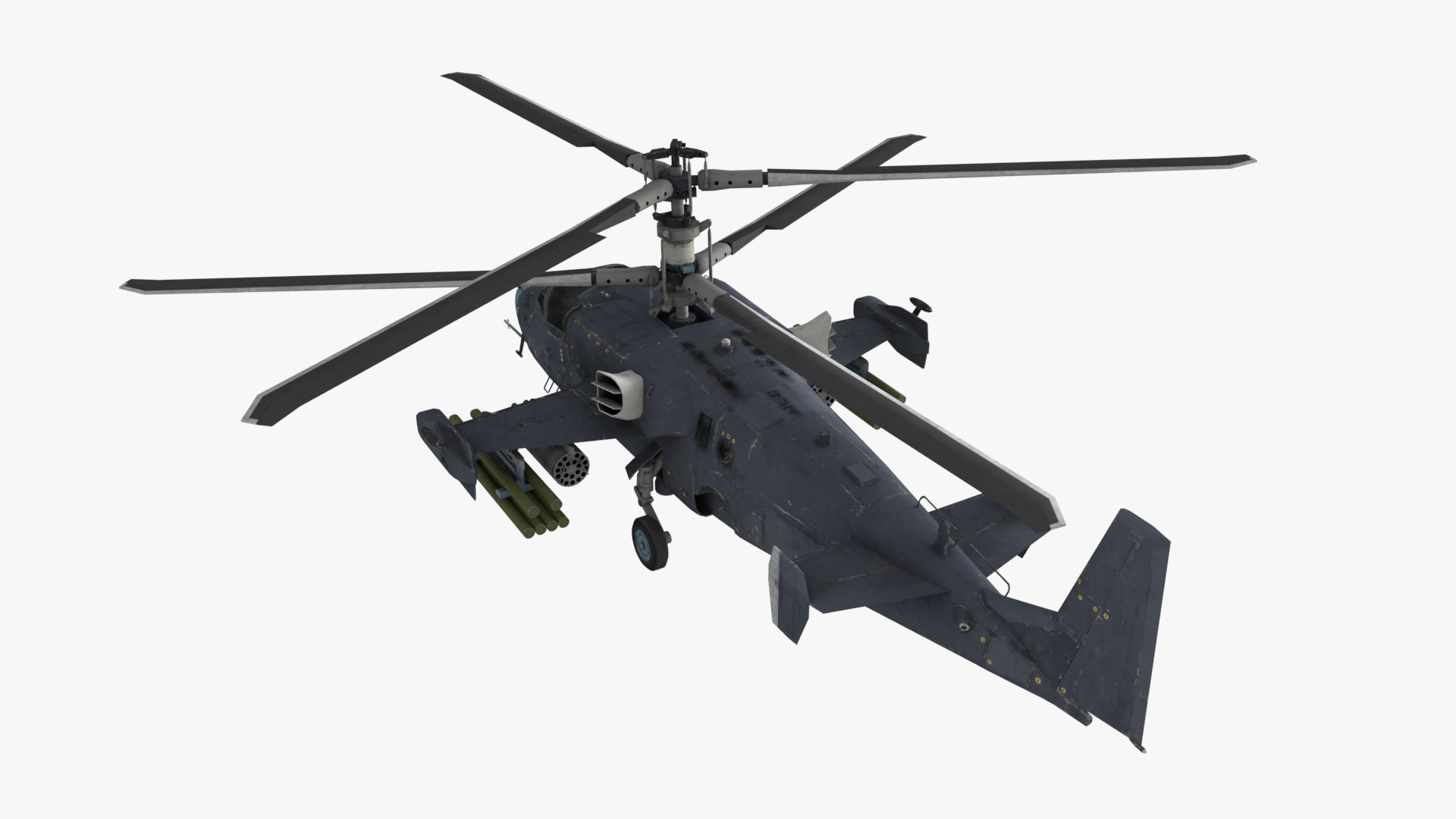 3D Model Attack Helicopter KA52 Black Shark Hokum - TurboSquid 1877410