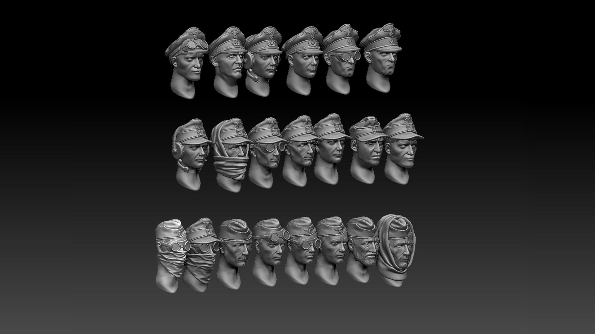 Heads Caps 3D - TurboSquid 2121086
