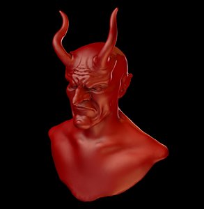 Devil head 3D - TurboSquid 1238840