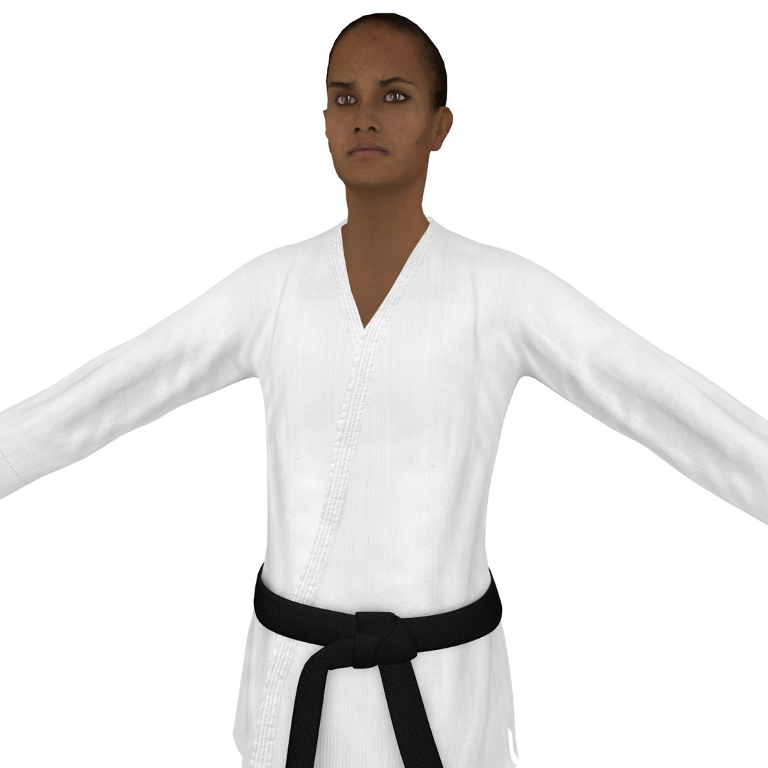 Karate martial artist 3D model - TurboSquid 1291940