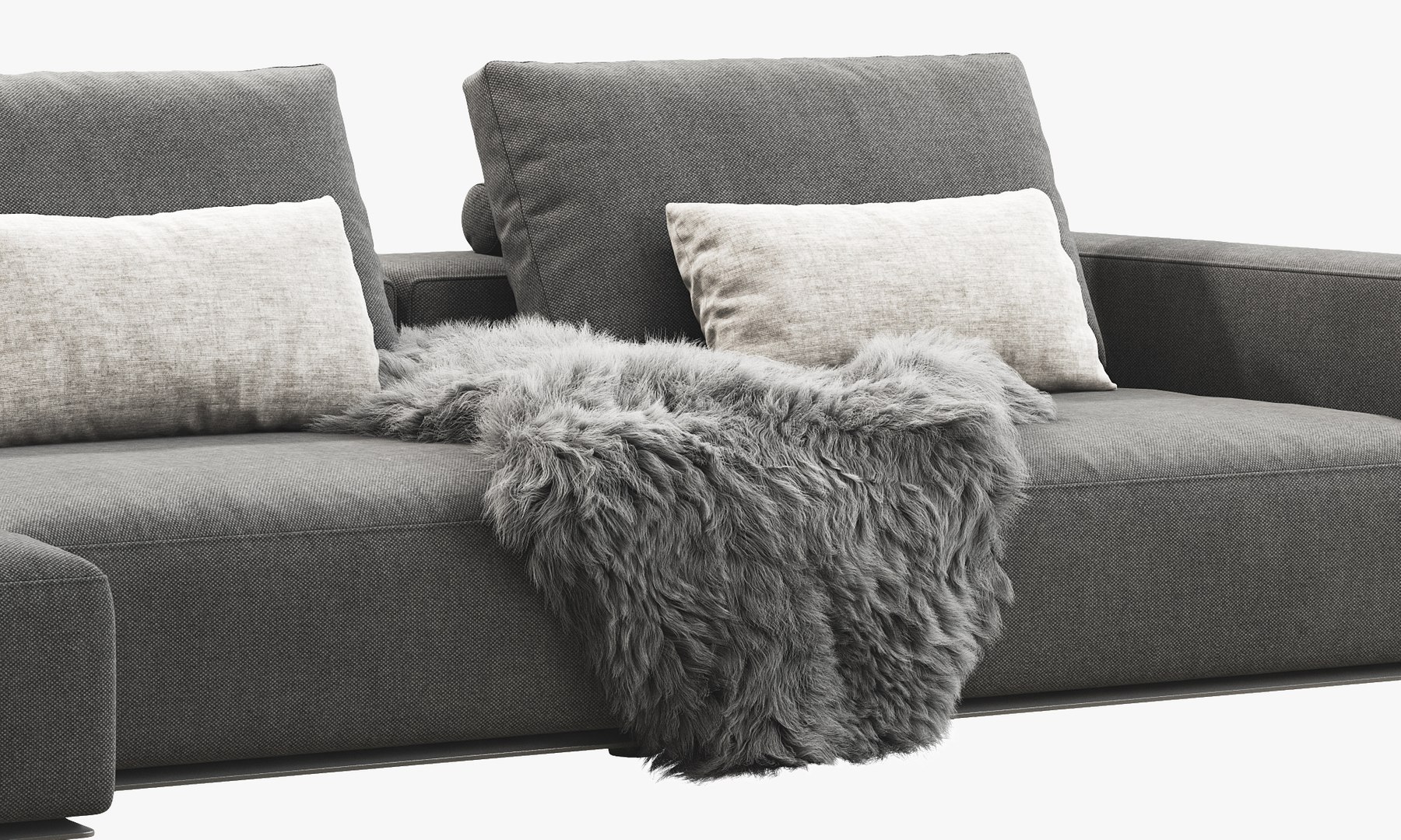 Poliform Westside Chaise Sofa 3D - TurboSquid 2419664