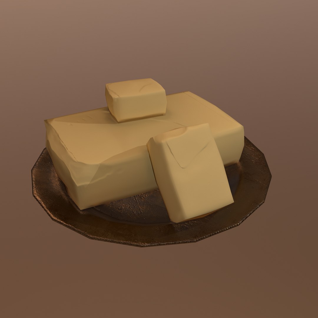 Butter 3D Model - TurboSquid 1379509