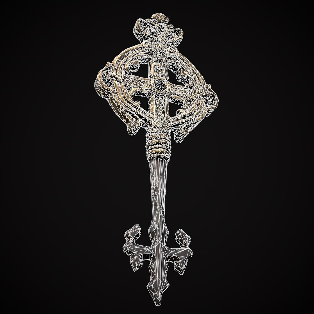 3D Ornate Exalted Key - - TurboSquid 2386520