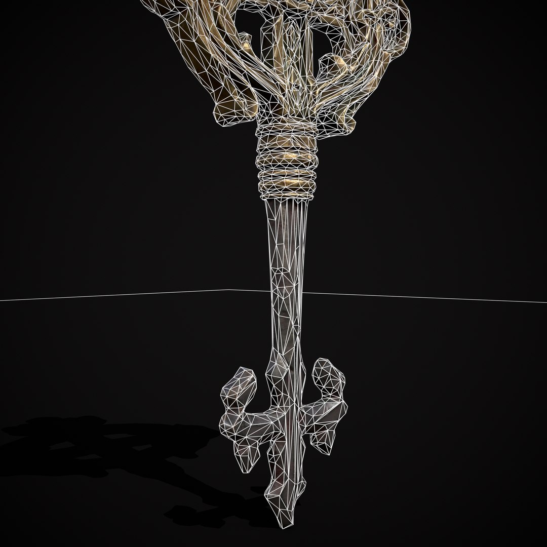 3D Ornate Exalted Key - - TurboSquid 2386520