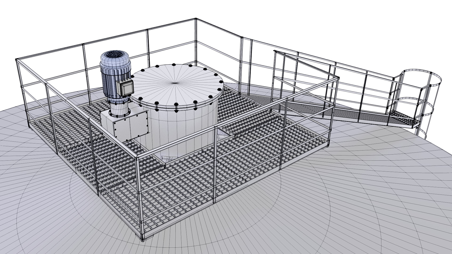 Biomethane Biogas Plant 10 model - TurboSquid 1757275