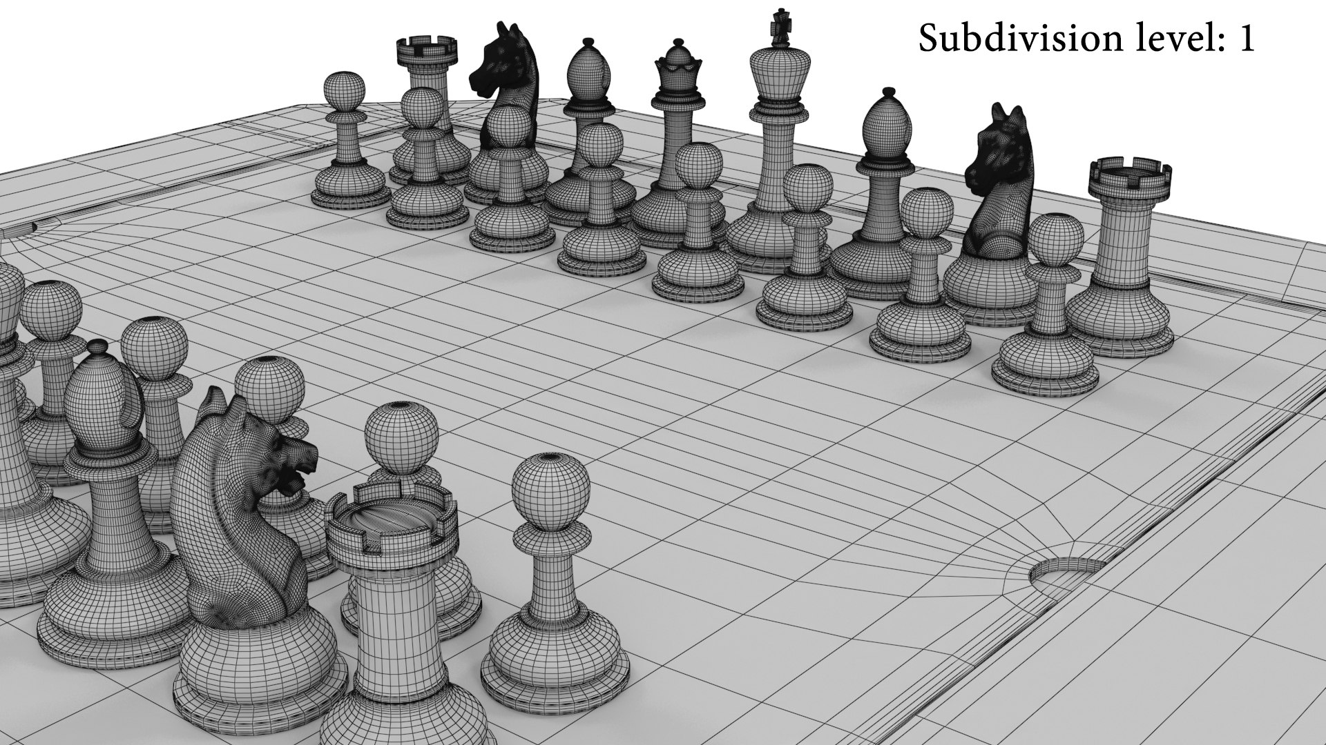 Chess Set Model - TurboSquid 1647069