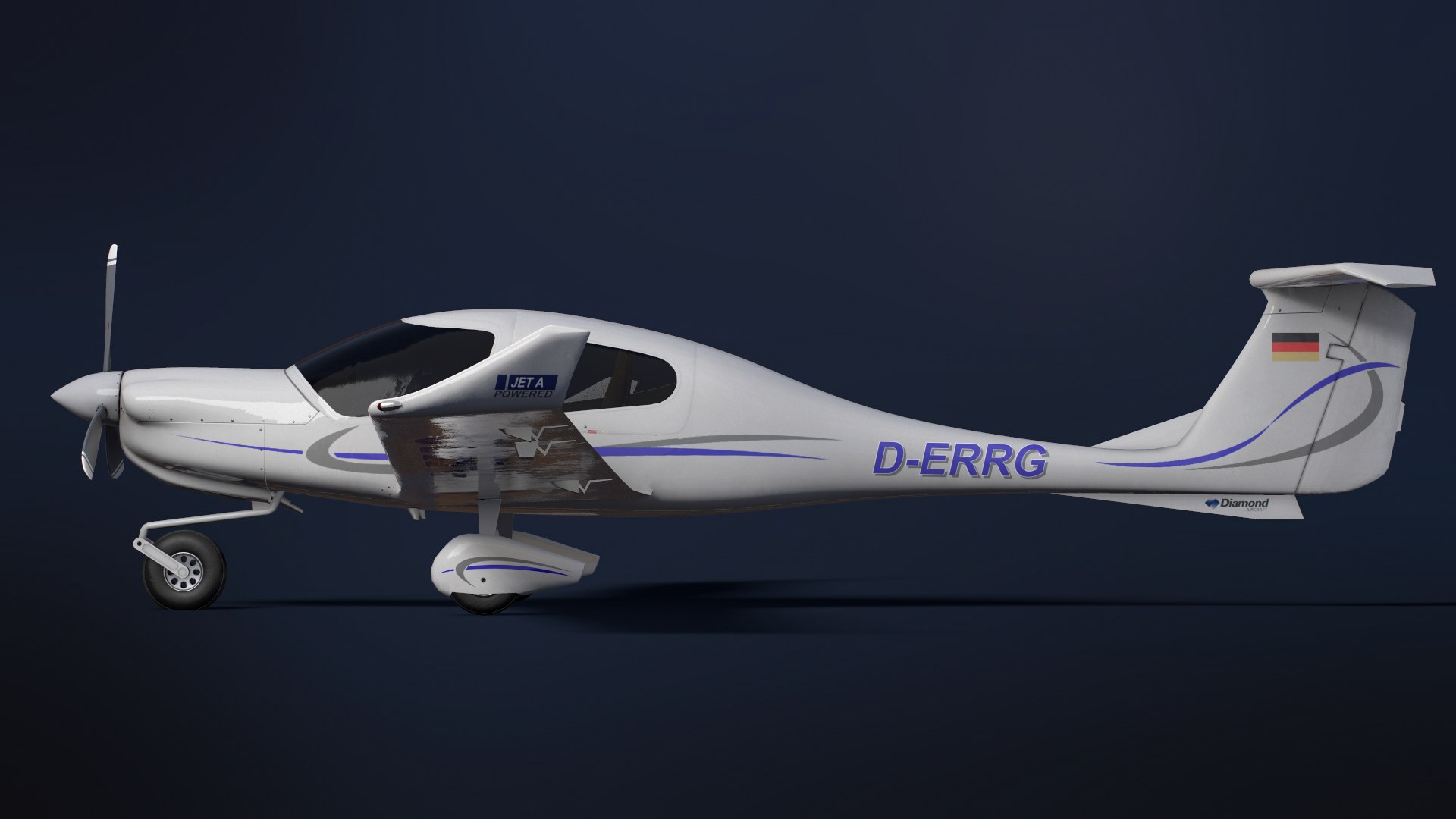 Diamond Da40 3D Model - TurboSquid 1630493