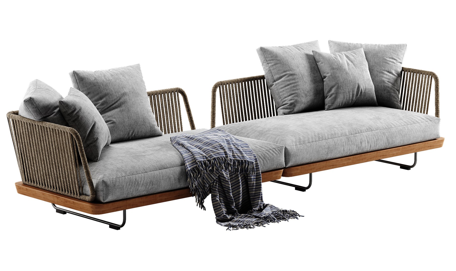 Minotti Sunray Sofa Set Model - TurboSquid 1631674
