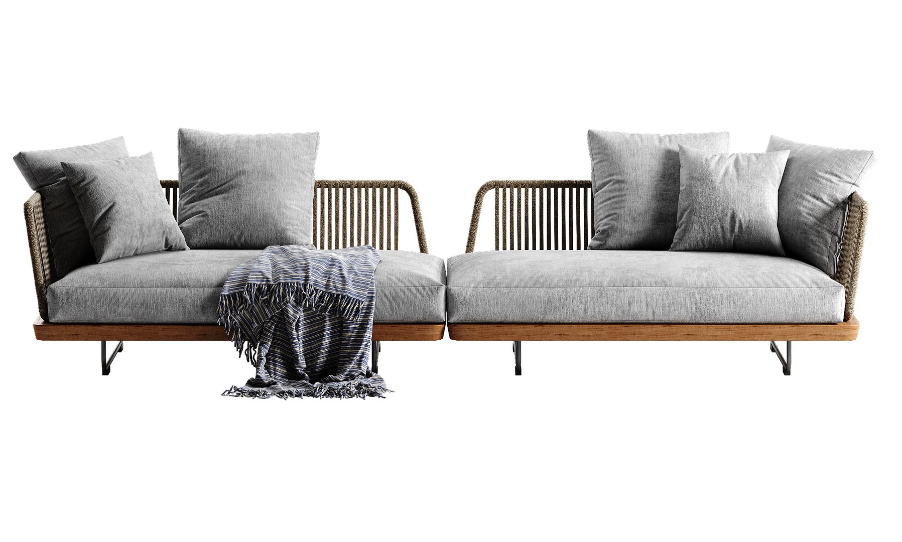 Minotti Sunray Sofa Set Model - TurboSquid 1631674