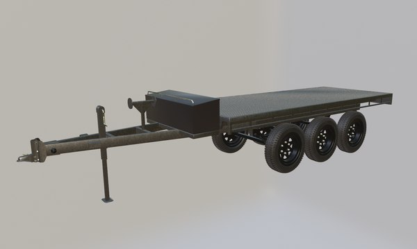 modelo 3d Australia Flat Top Trailer - TurboSquid 2032180