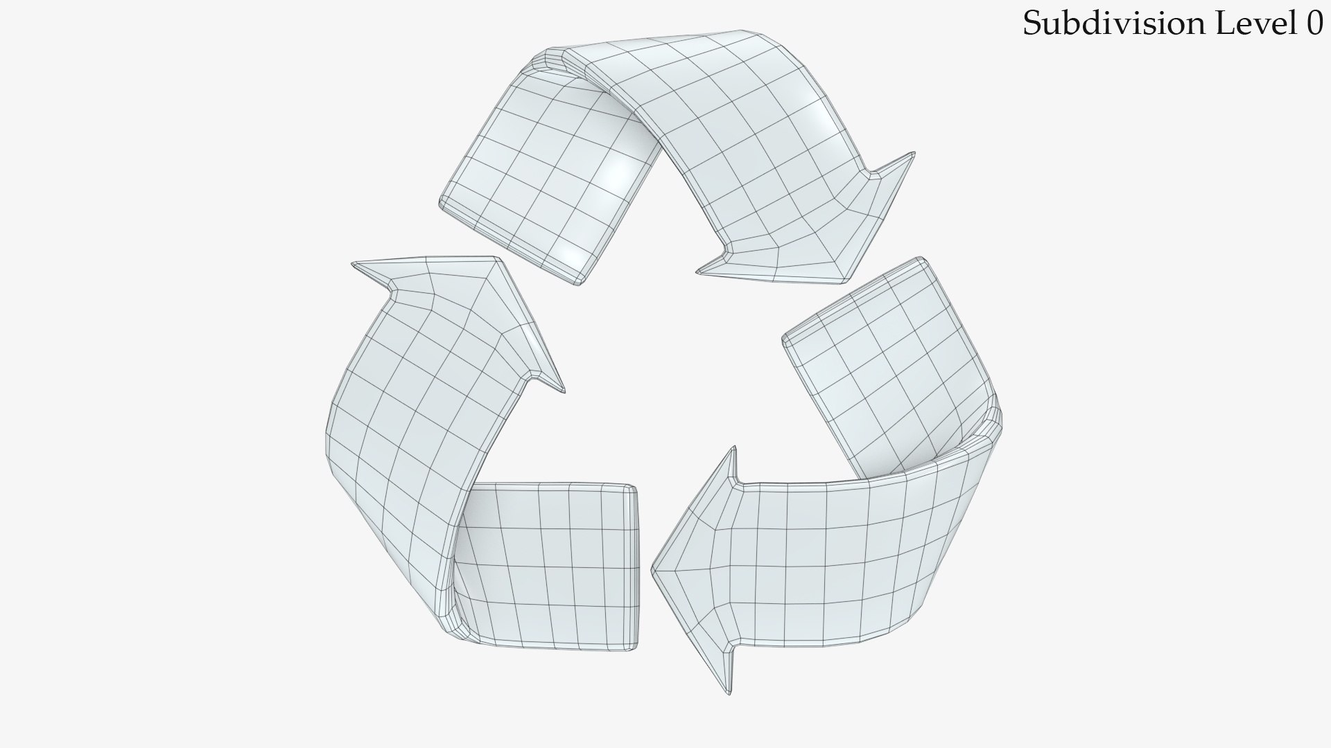 3D Recycle Logo Model - TurboSquid 1271351