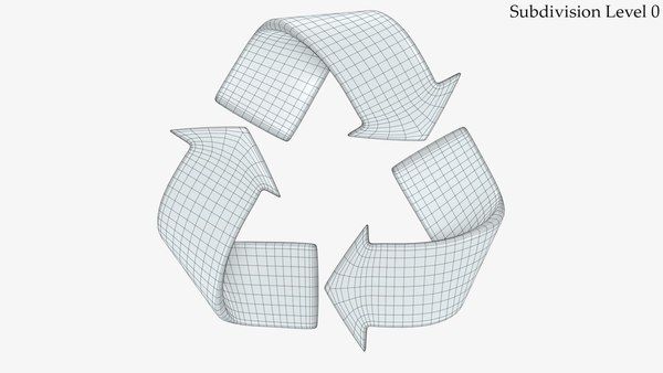 3D recycle logo model - TurboSquid 1271351