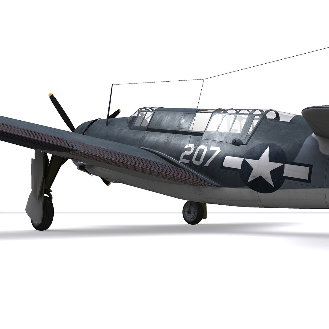 3d helldiver bomber model