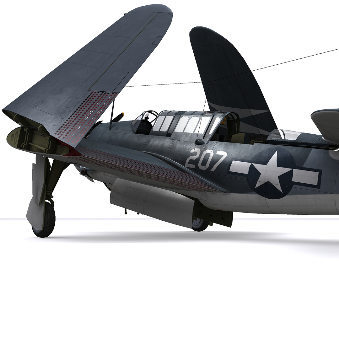 3d helldiver bomber model