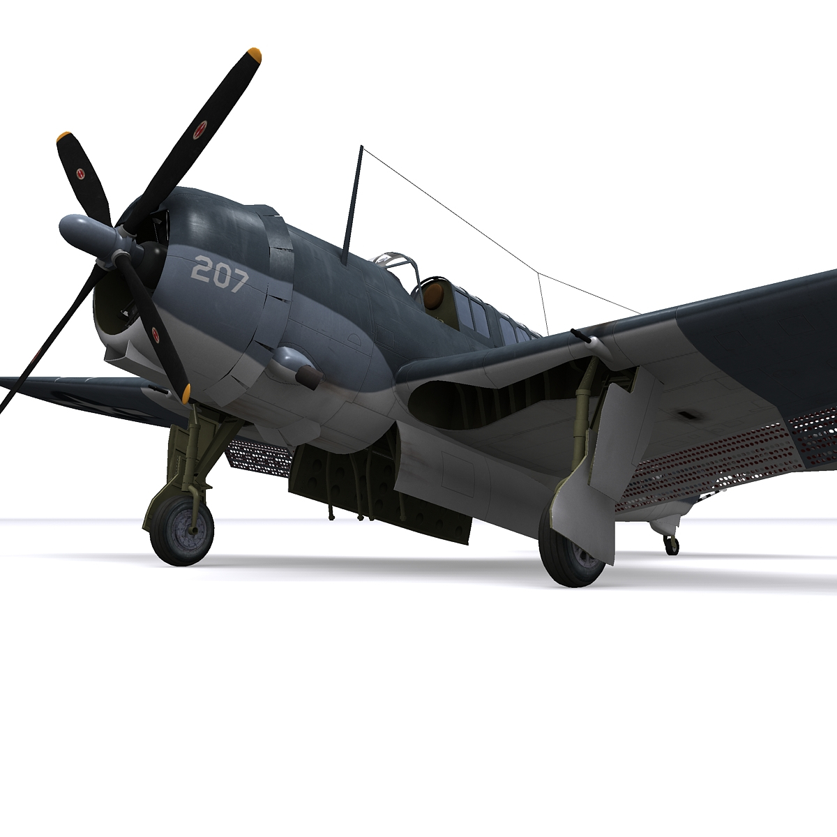 3d helldiver bomber model