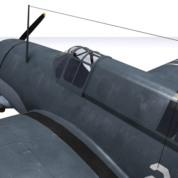 3d helldiver bomber model