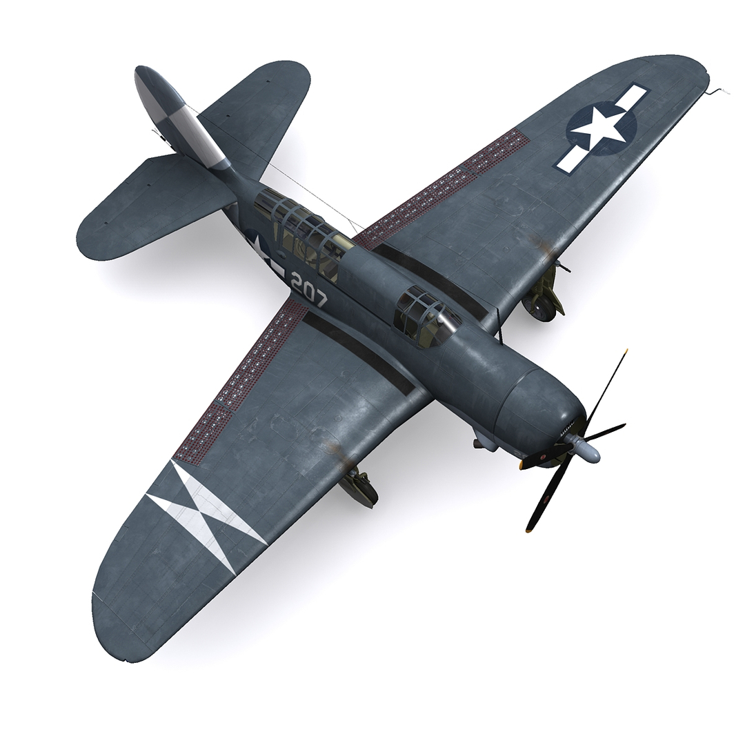 3d helldiver bomber model