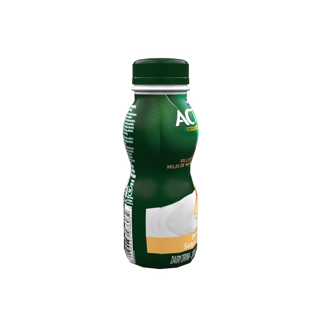 3D Activia Bottle LOW-POLY - TurboSquid 2352178