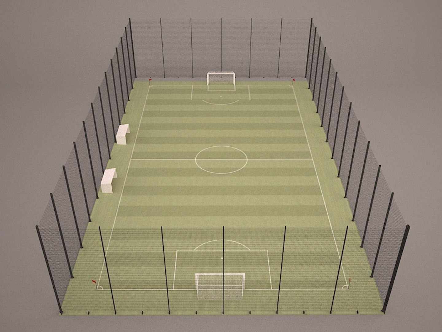 Football Soccer Stadium Pitch 3D Model - TurboSquid 1481817