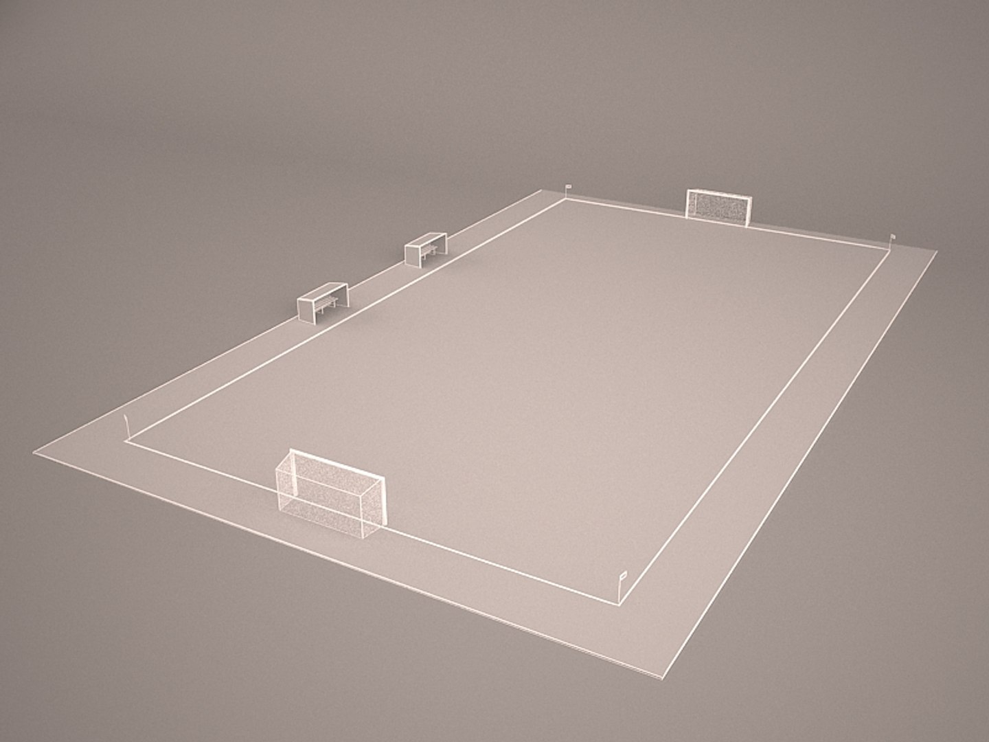 Football Soccer Stadium Pitch 3D Model - TurboSquid 1481817