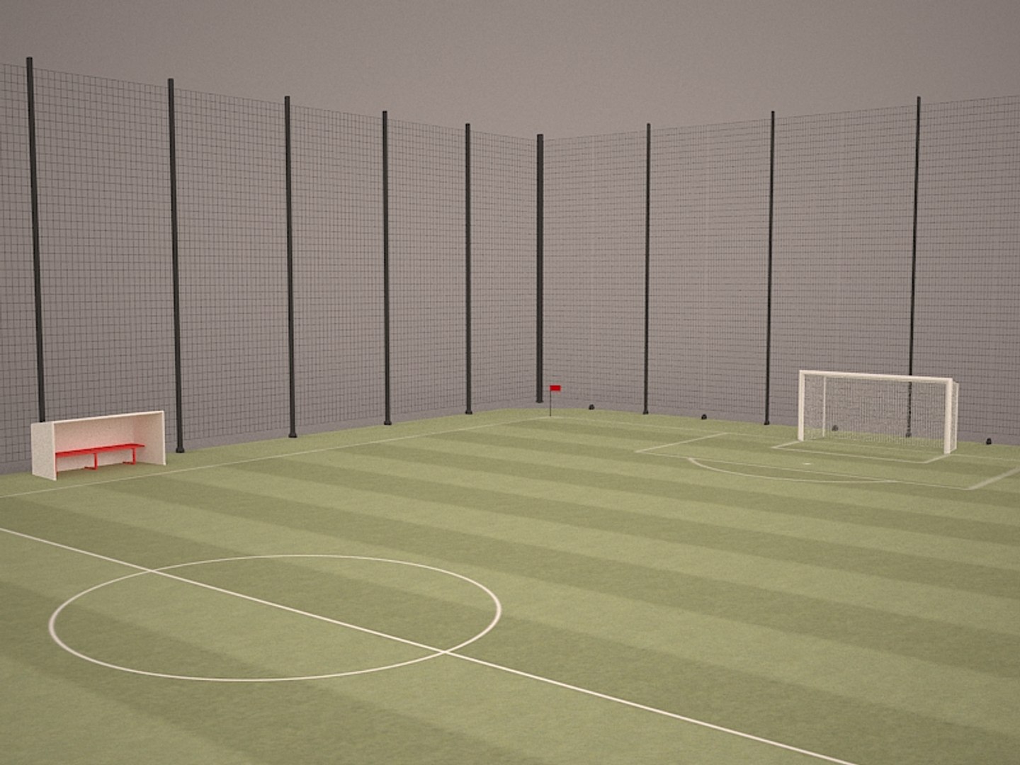 Football Soccer Stadium Pitch 3D Model - TurboSquid 1481817