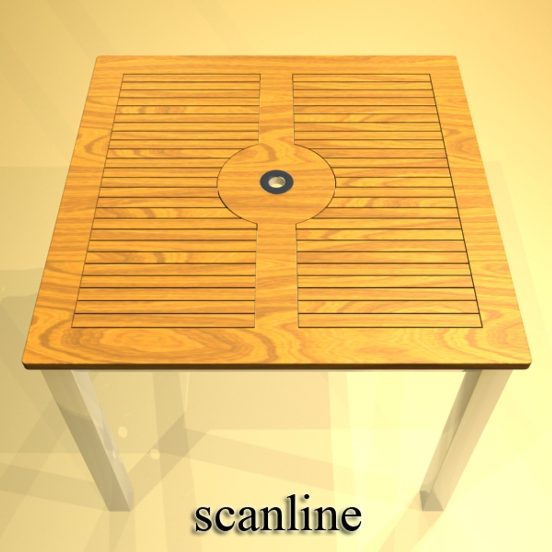 3d Model Outdoor Table