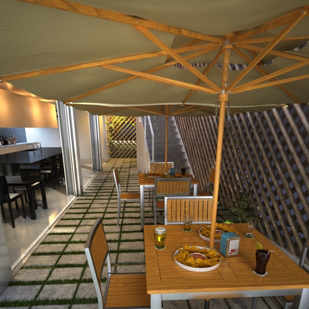 3d Model Outdoor Table