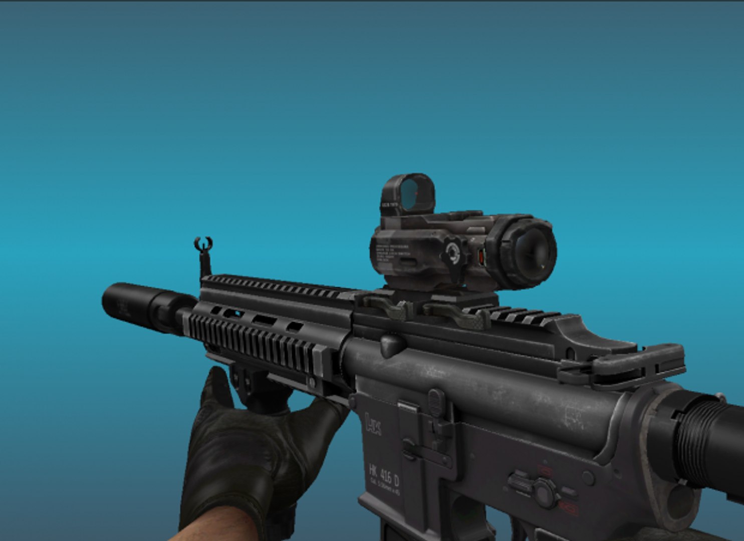 blend rifle gun animation