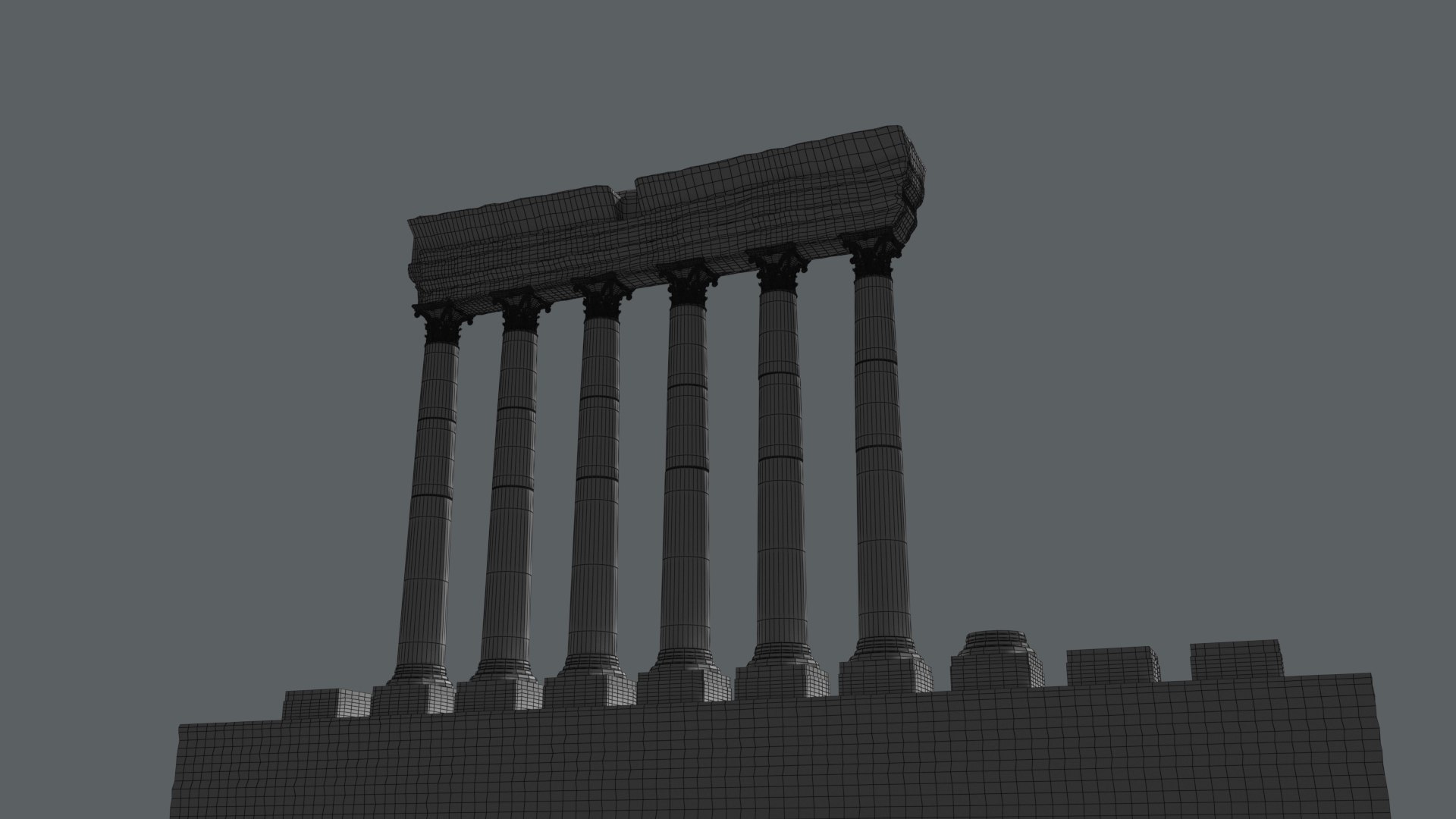 3D Temple Jupiter Baalbek Model - TurboSquid 1328631