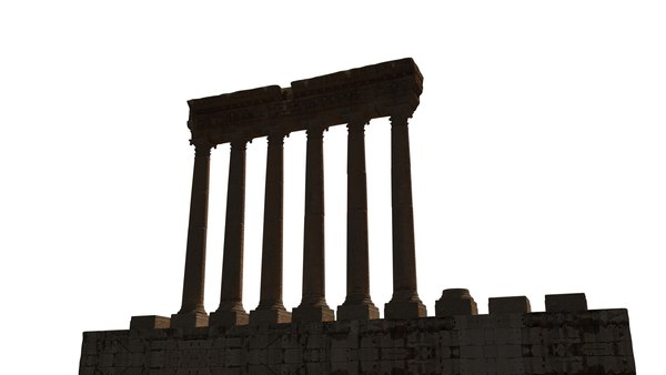 3D temple jupiter baalbek model - TurboSquid 1328631