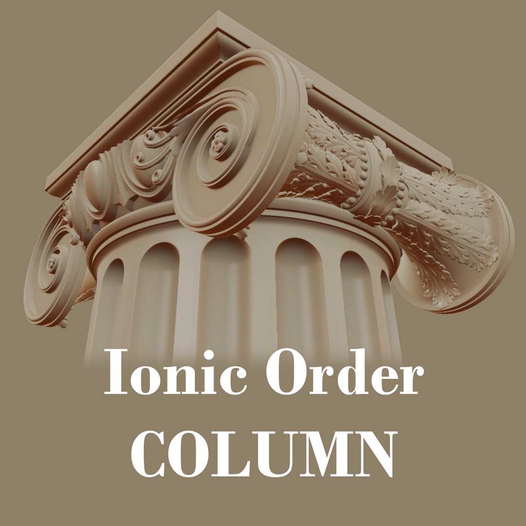 Ionic Order Column 3D Model - TurboSquid 1298843