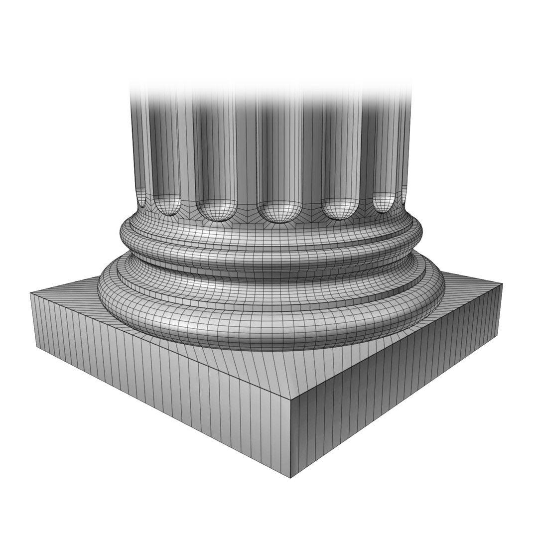 Ionic Order Column 3D Model - TurboSquid 1298843