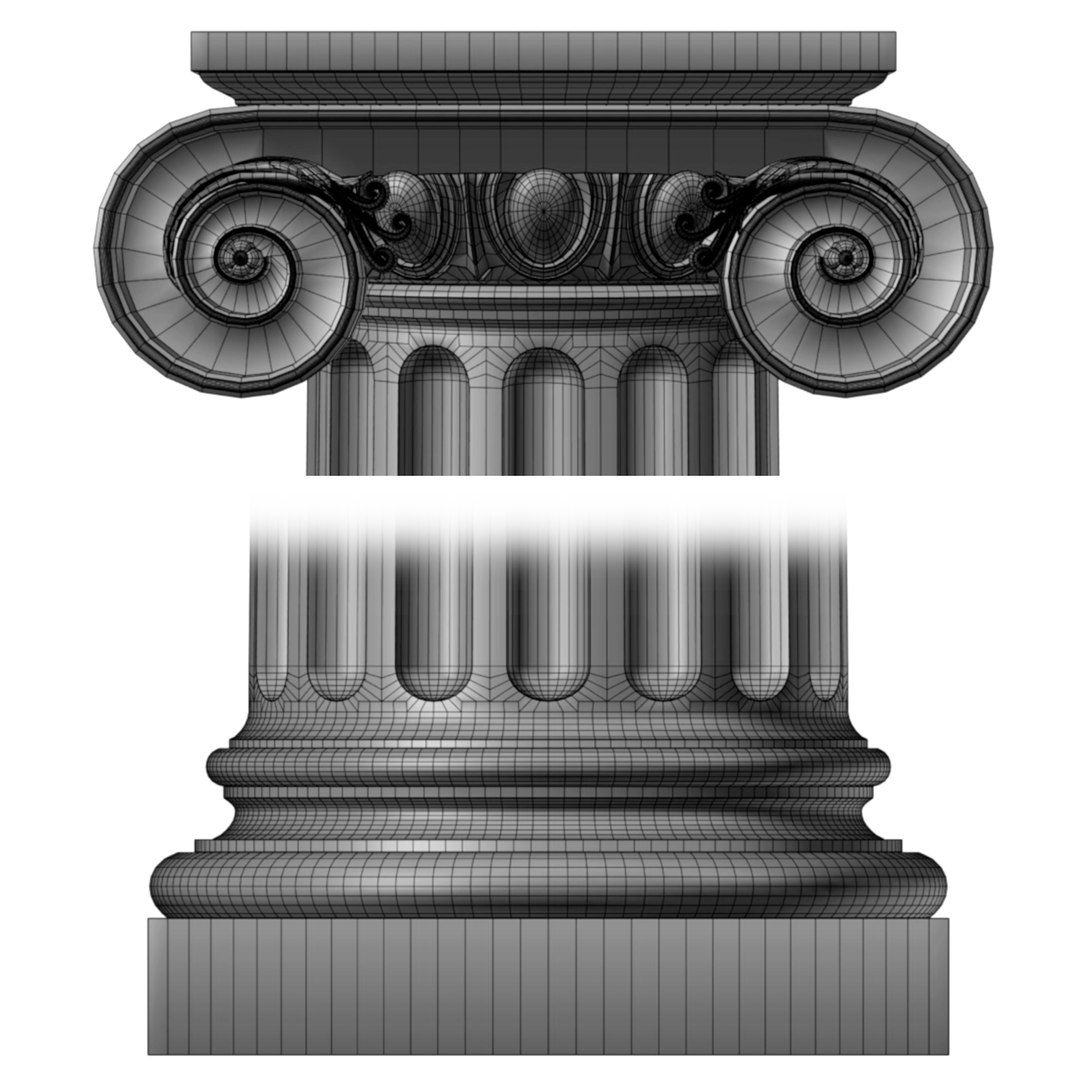 Ionic Order Column 3D Model - TurboSquid 1298843