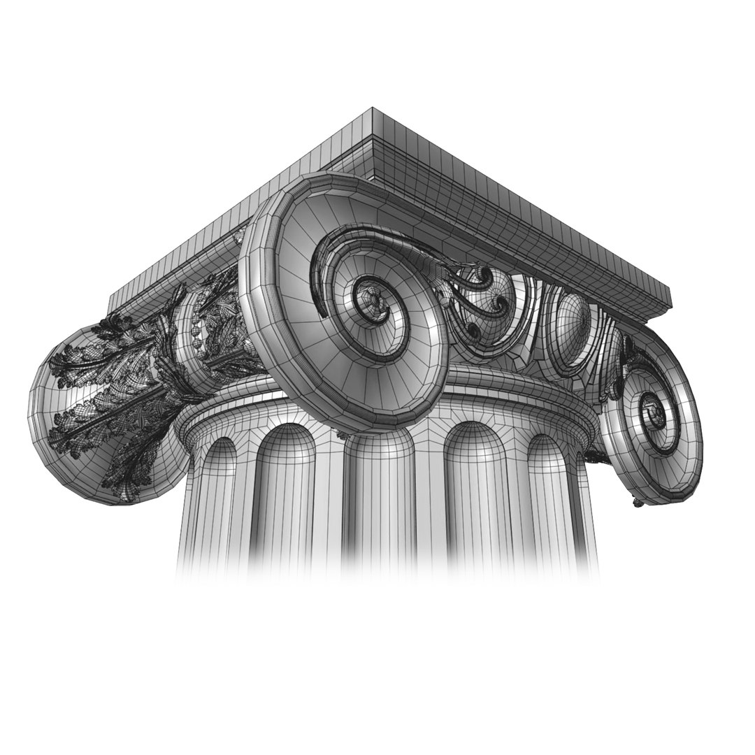 Ionic Order Column 3D Model - TurboSquid 1298843