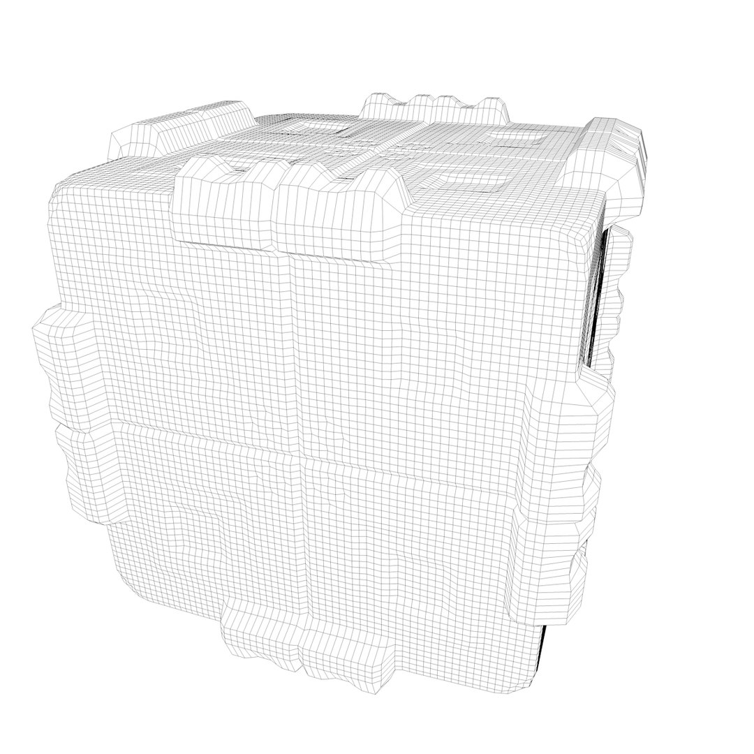 C4d Metal Cargo Container