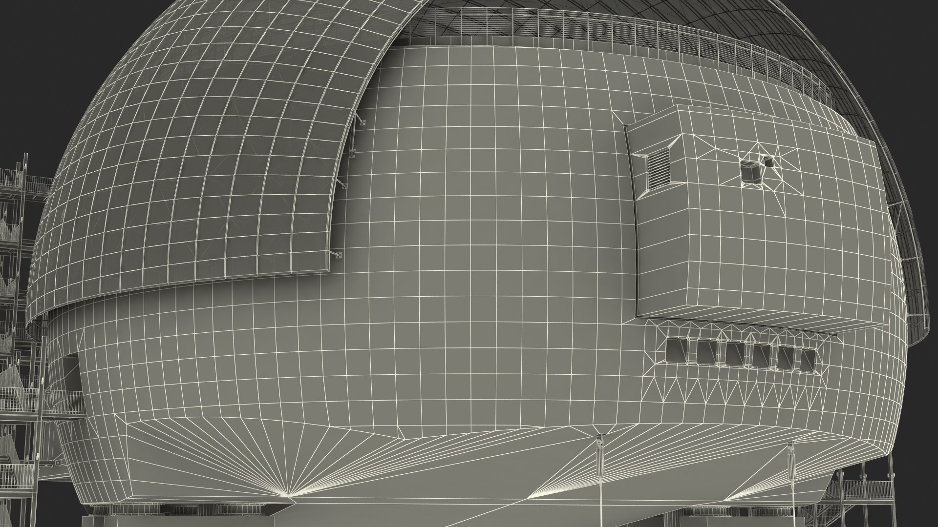 3D The Sphere Movie Theatre - TurboSquid 1775663