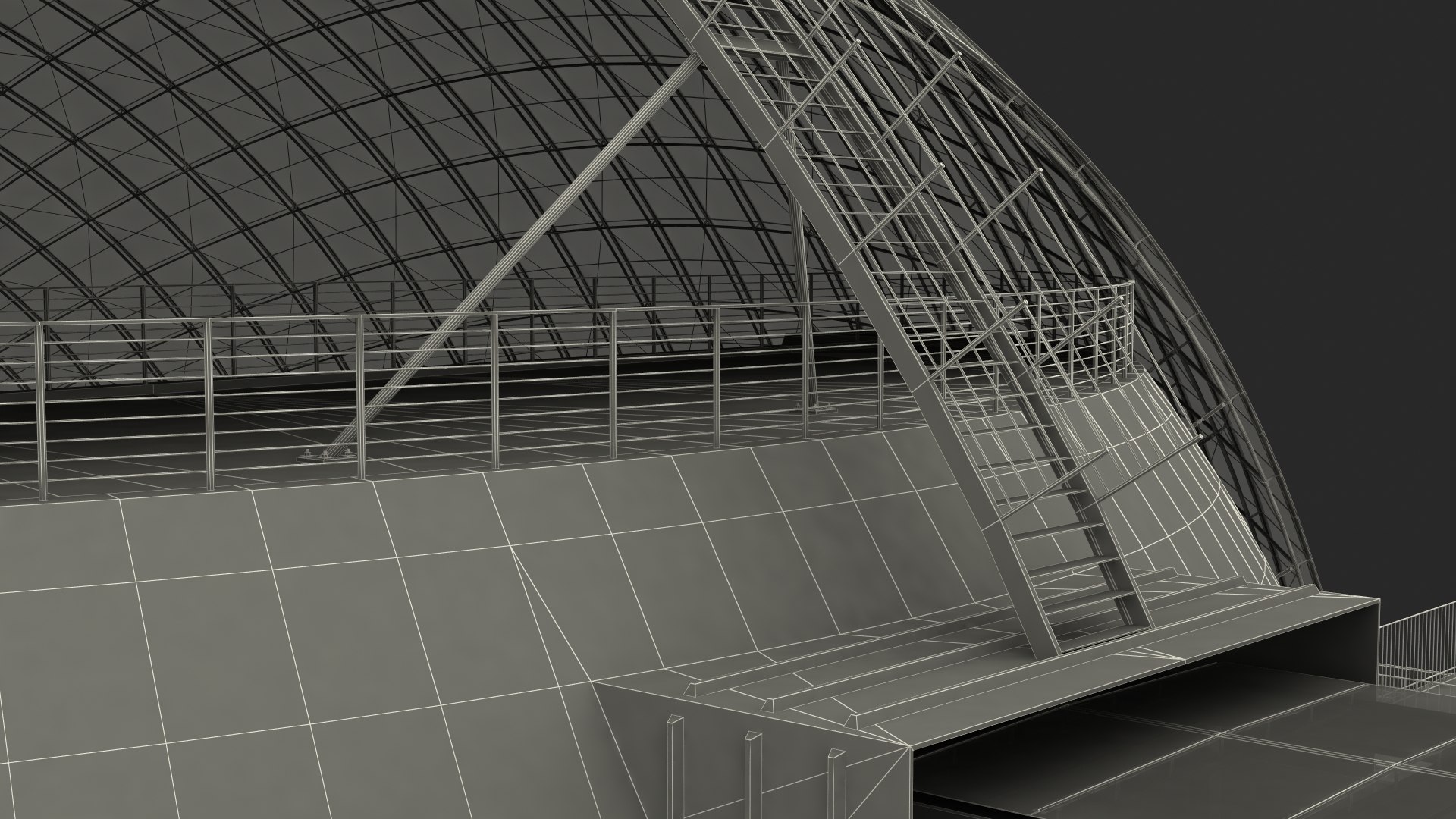 3D The Sphere Movie Theatre - TurboSquid 1775663