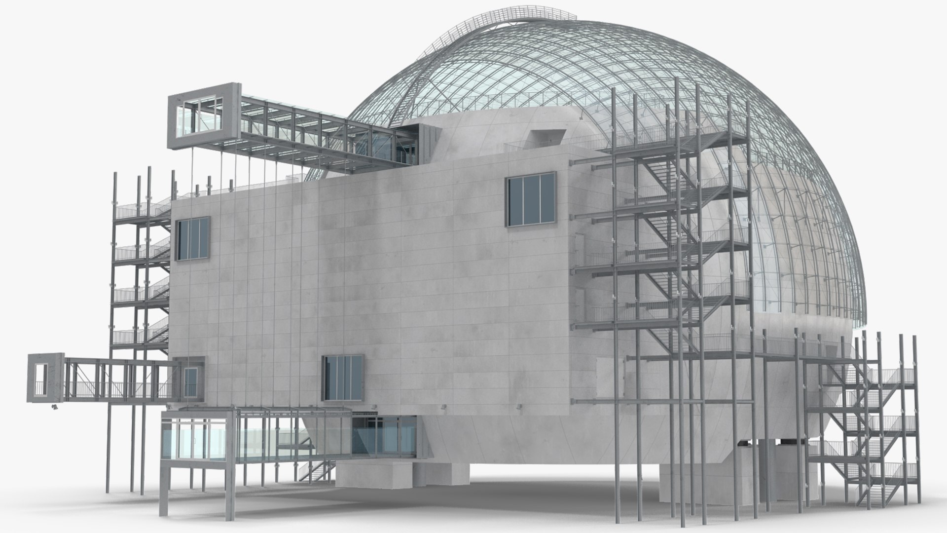 3D The Sphere Movie Theatre - TurboSquid 1775663