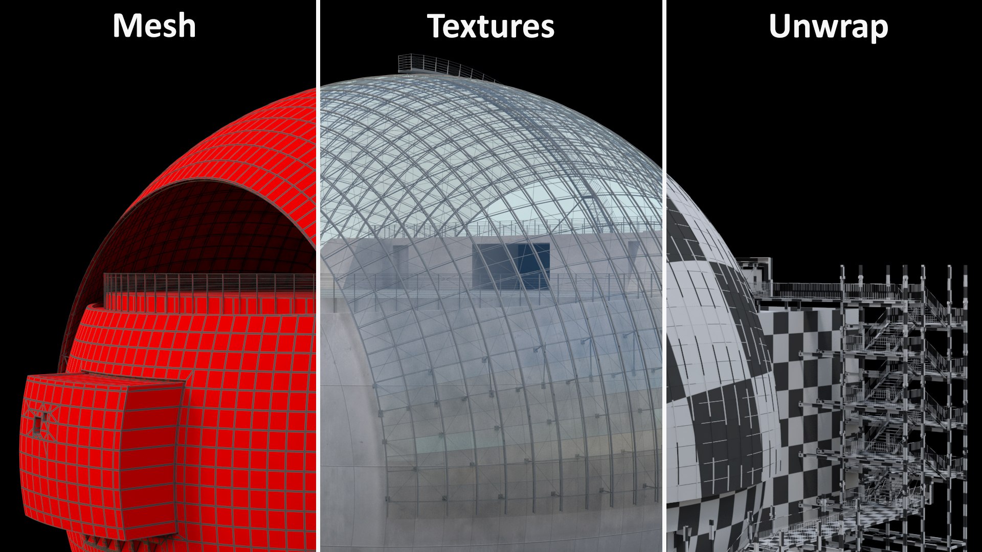 3D The Sphere Movie Theatre - TurboSquid 1775663