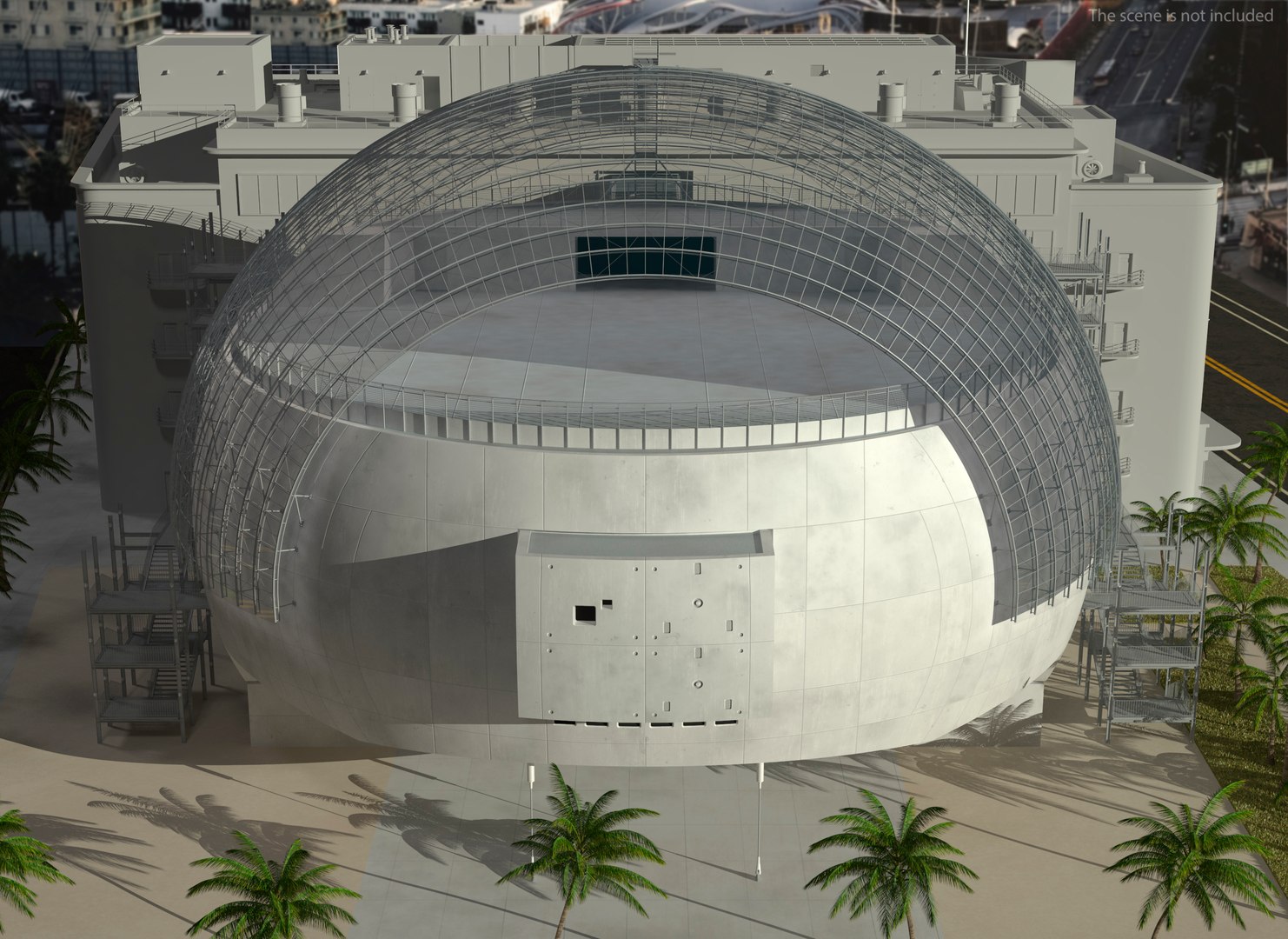 3D The Sphere Movie Theatre - TurboSquid 1775663