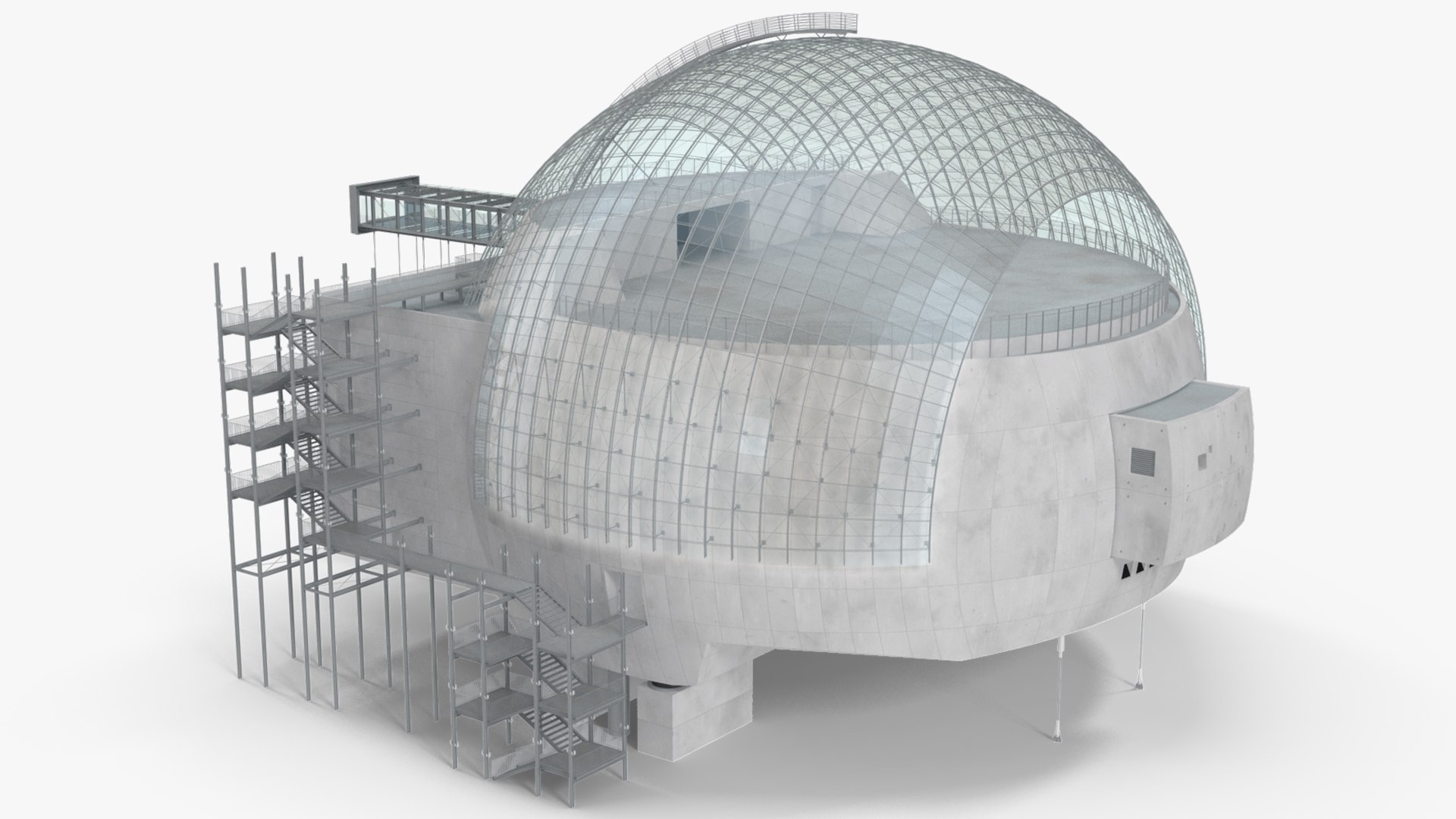 3D The Sphere Movie Theatre - TurboSquid 1775663