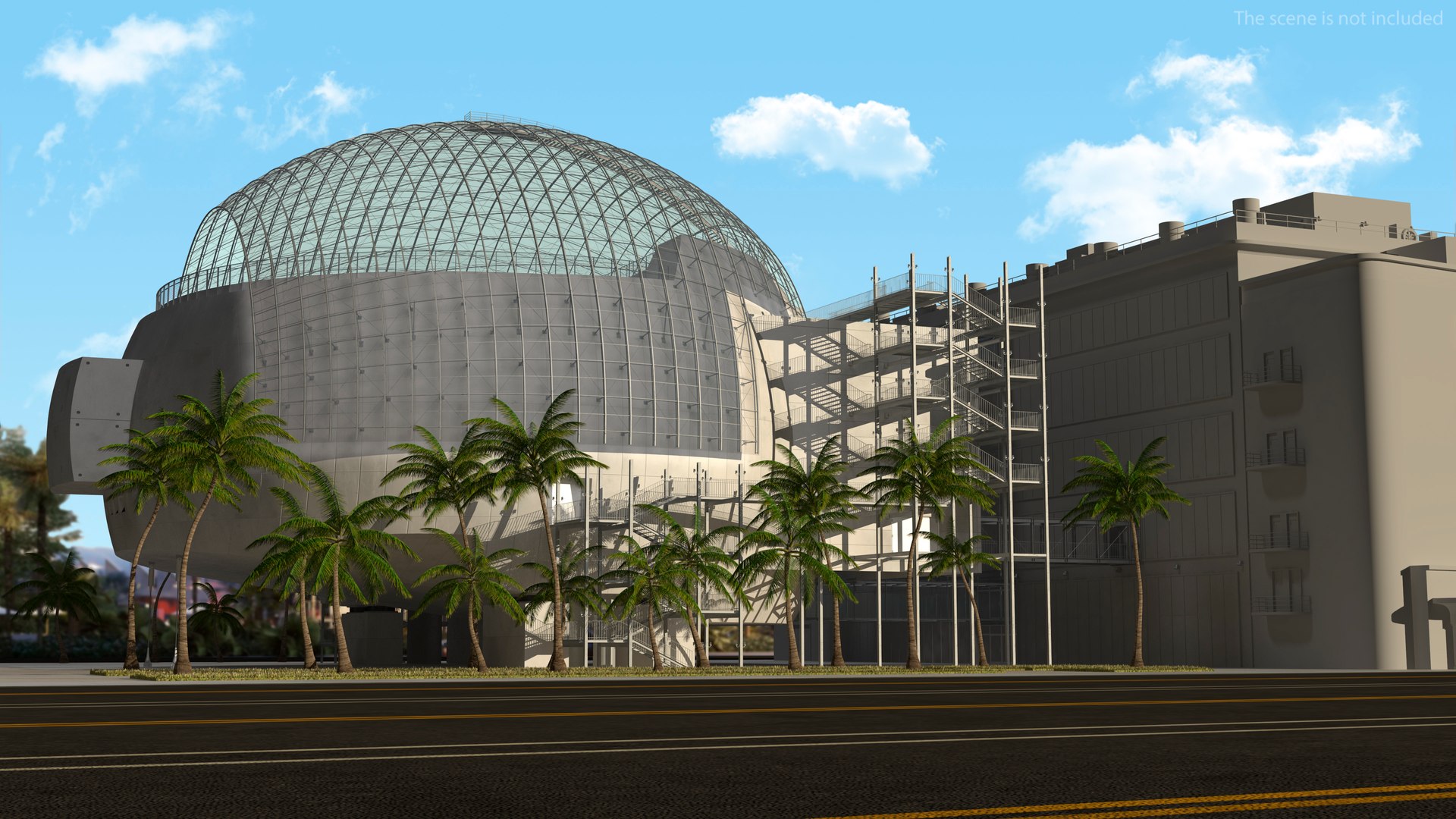 3D The Sphere Movie Theatre - TurboSquid 1775663