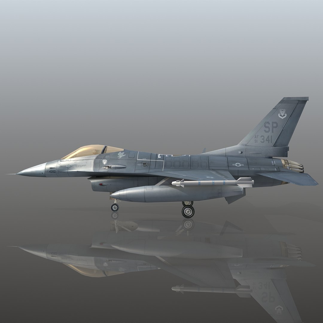 General Dynamics F-16 Fighting Falcon 3d Model