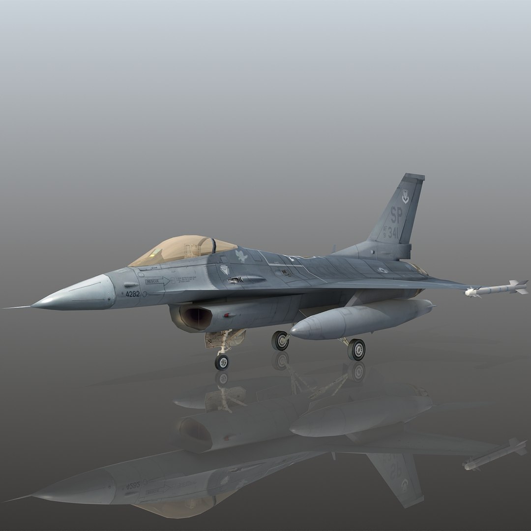 General Dynamics F-16 Fighting Falcon 3d Model