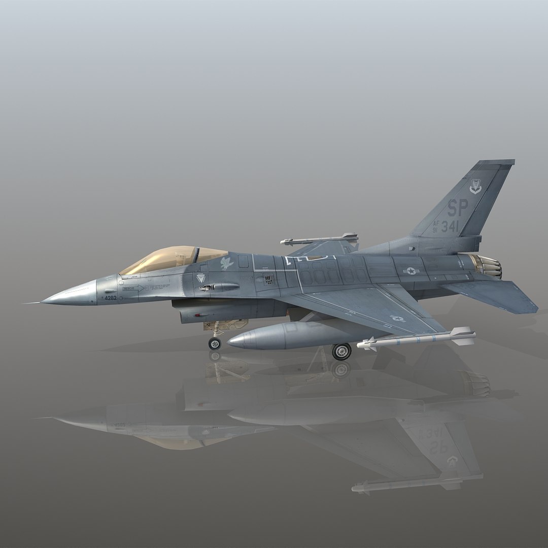 General Dynamics F-16 Fighting Falcon 3d Model